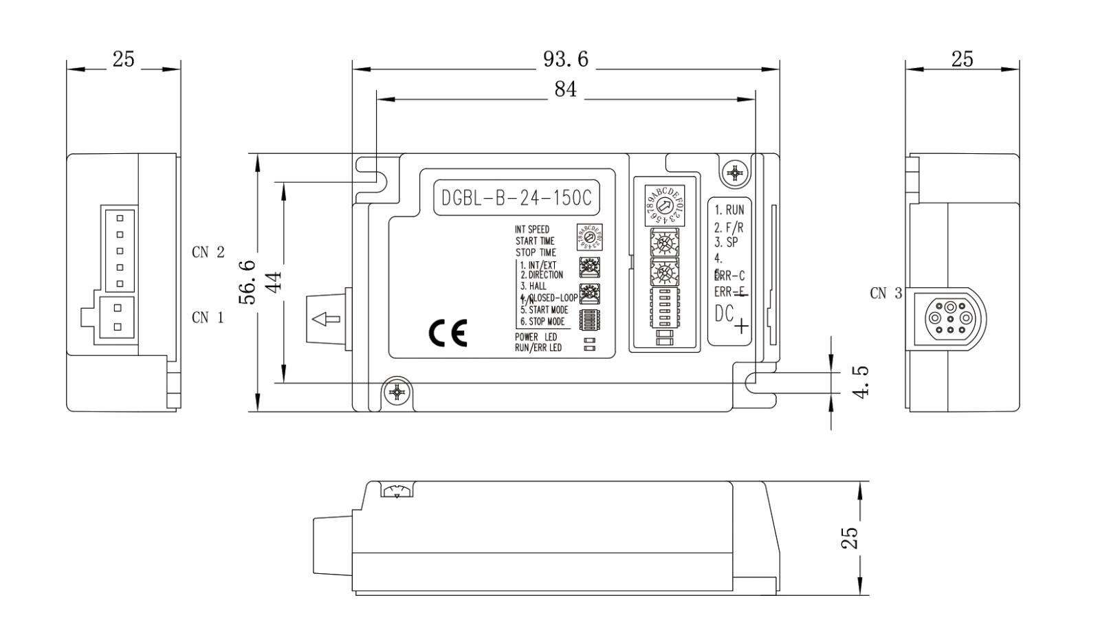 DC Motor Drive Roller Controller Type B - Huzhou Longwei